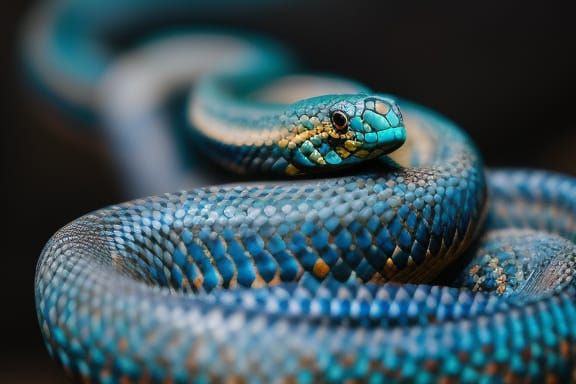 blue snake - AI Generated Artwork - NightCafe Creator