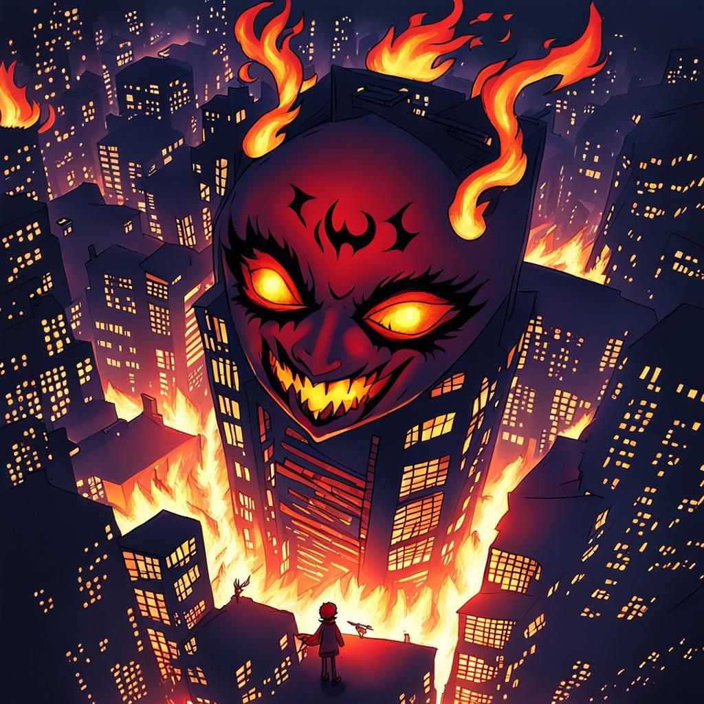 evil fire - AI Generated Artwork - NightCafe Creator