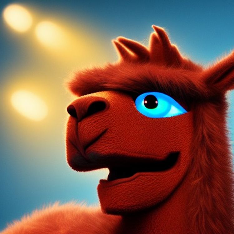 Demon llama - AI Generated Artwork - NightCafe Creator