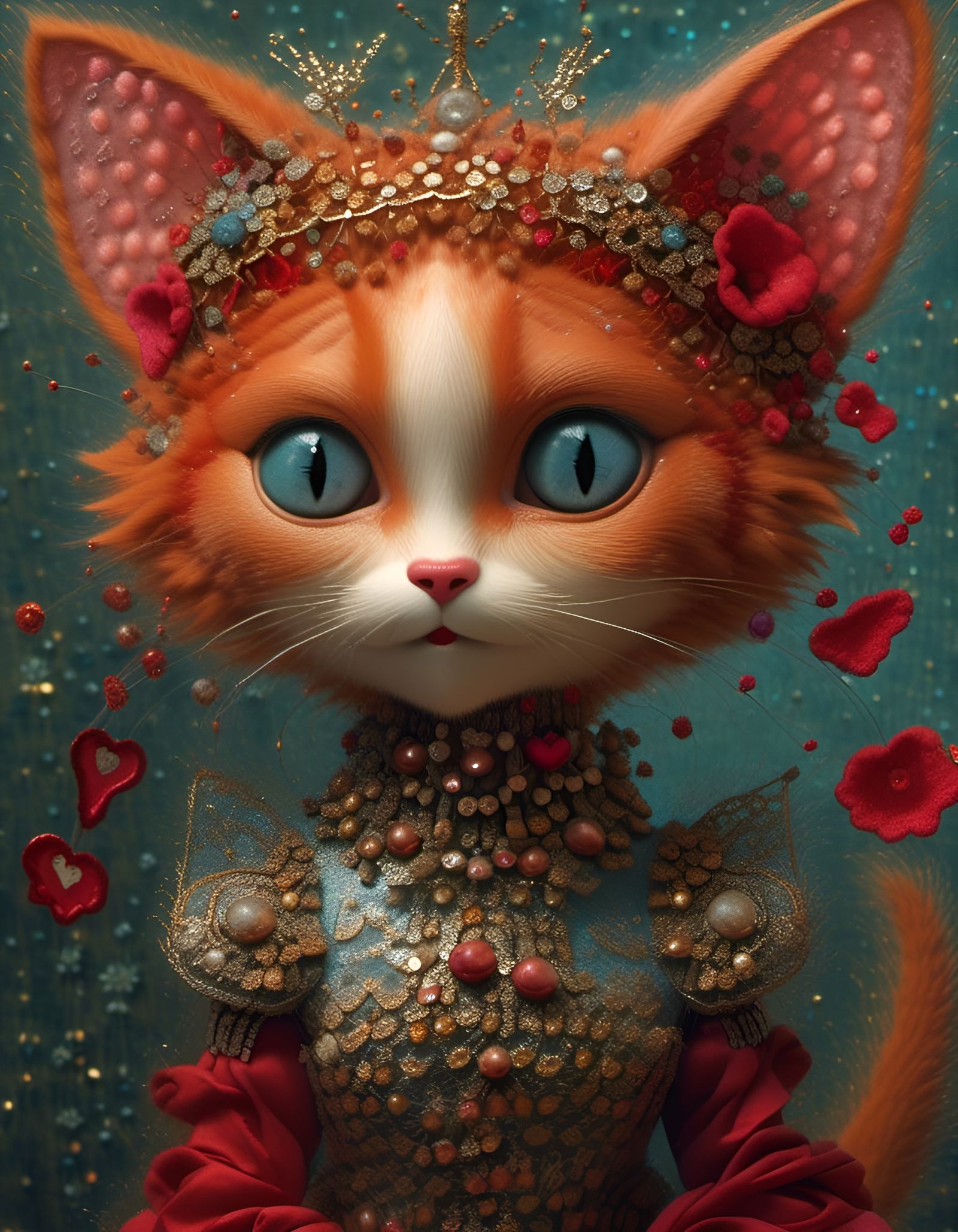 Little cat lady. - AI Generated Artwork - NightCafe Creator