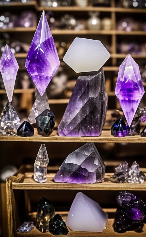 Enchanted Crystal shop - AI Generated Artwork - NightCafe Creator