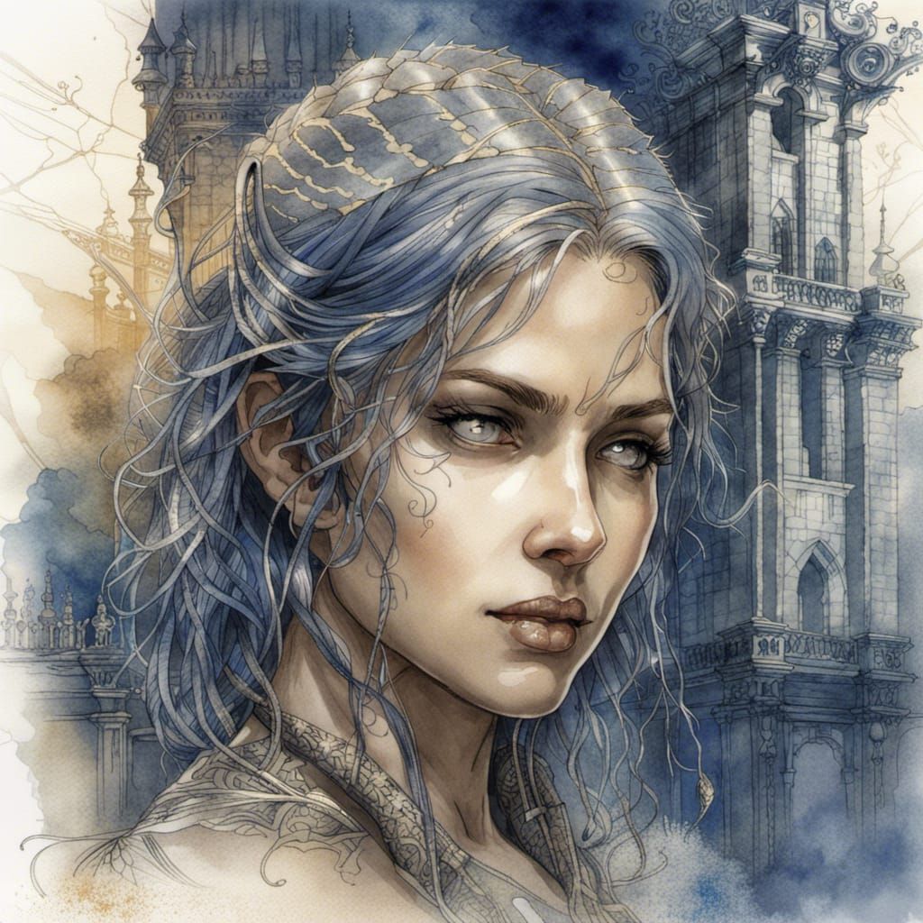Old Castle, the impressive building of Dark Academia - Luis Royo dark ...