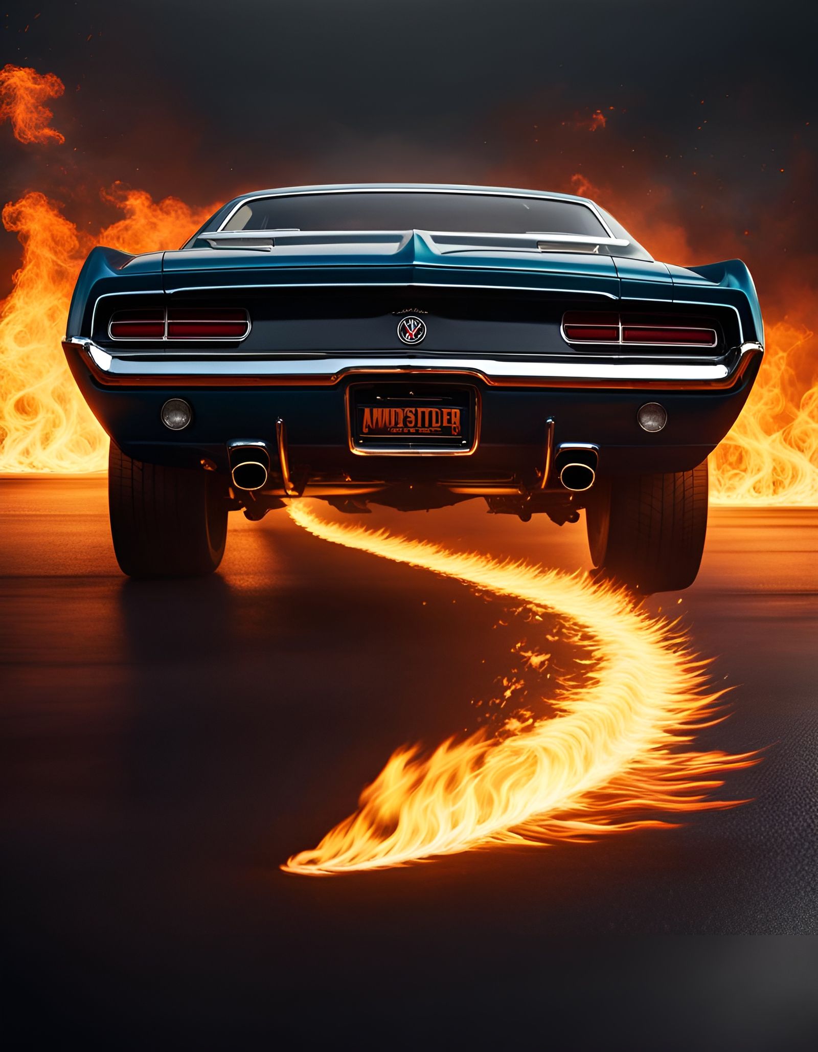 Muscle Car - AI Generated Artwork - NightCafe Creator