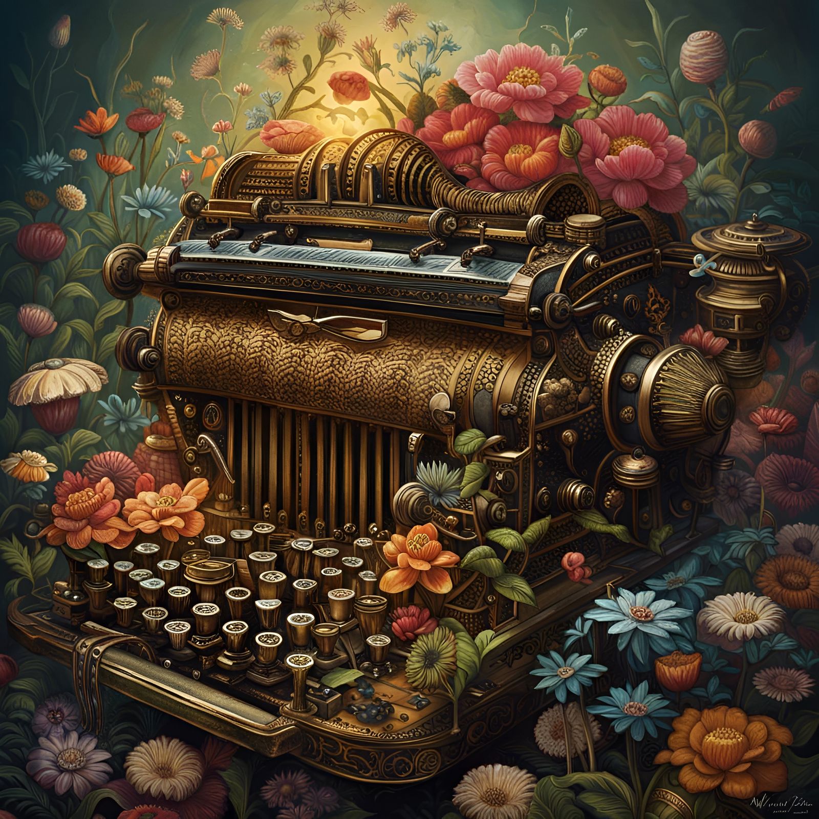 Inspired by flowers - AI Generated Artwork - NightCafe Creator