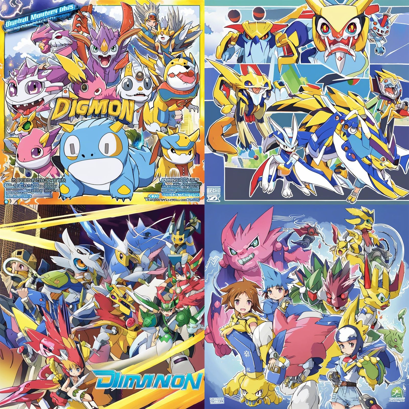 Digimon, Digital Monsters - AI Generated Artwork - NightCafe Creator