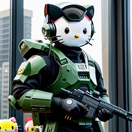 Halo Kitty - AI Generated Artwork - NightCafe Creator