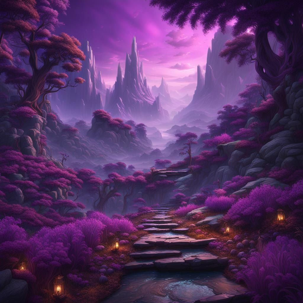 Purple haze - AI Generated Artwork - NightCafe Creator