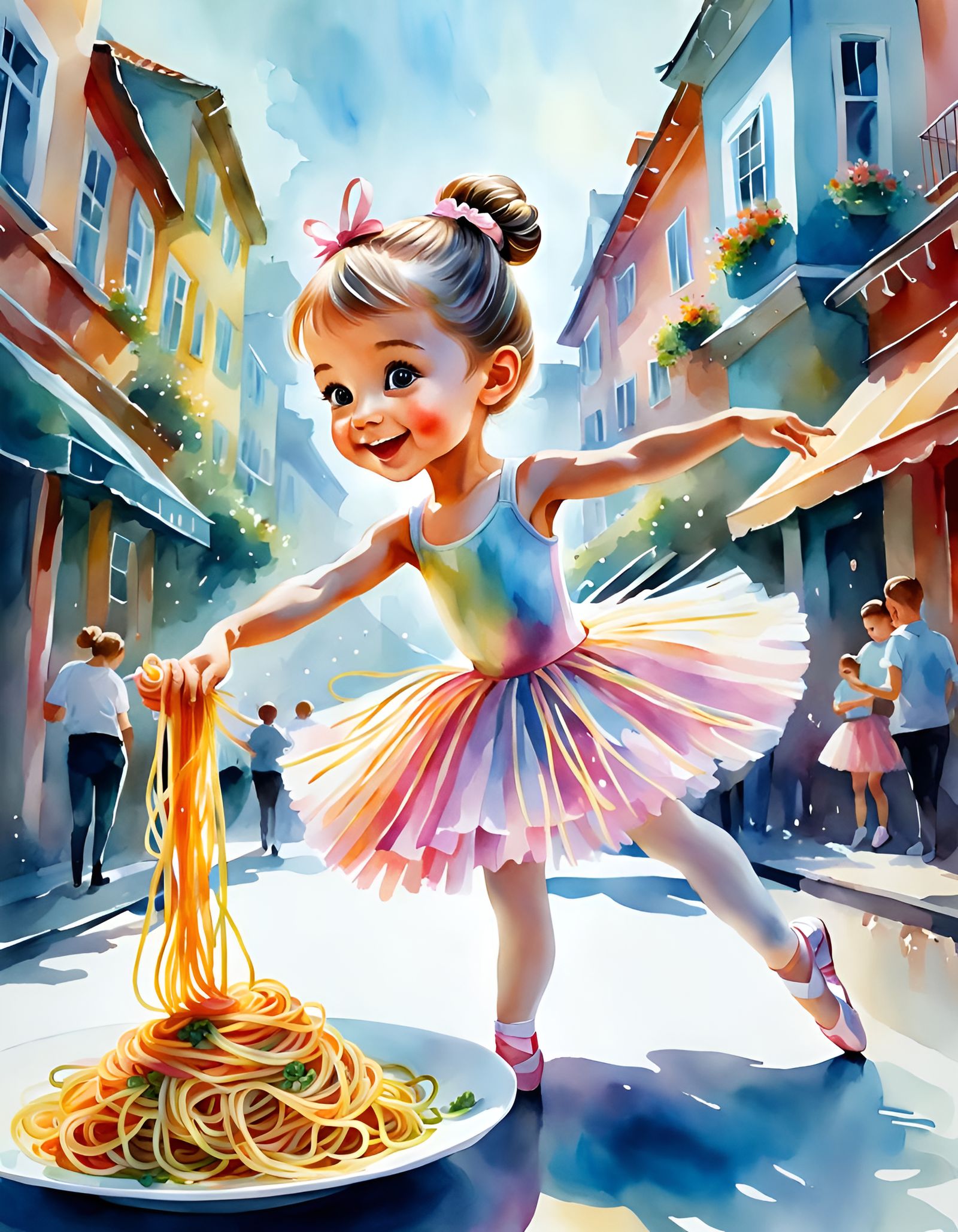 Funny little cute ballerina - AI Generated Artwork - NightCafe Creator