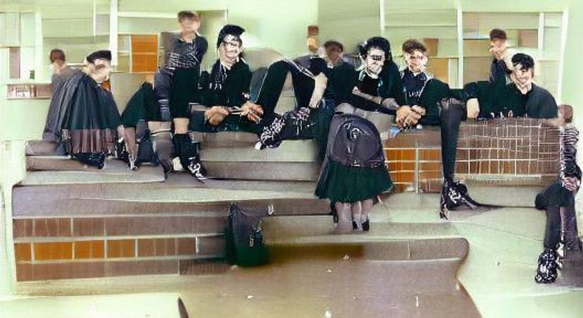 The goth kids at your high school in 1956 - AI Generated Artwork ...