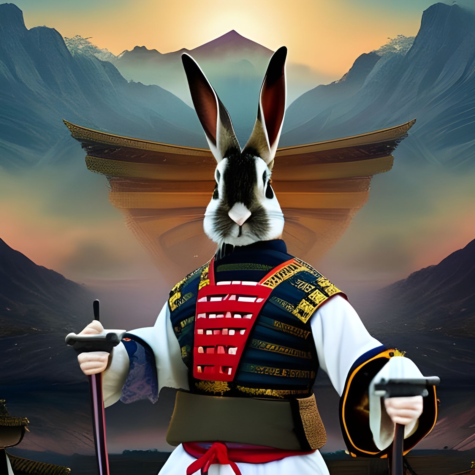 Fluffy samurais 2 - AI Generated Artwork - NightCafe Creator