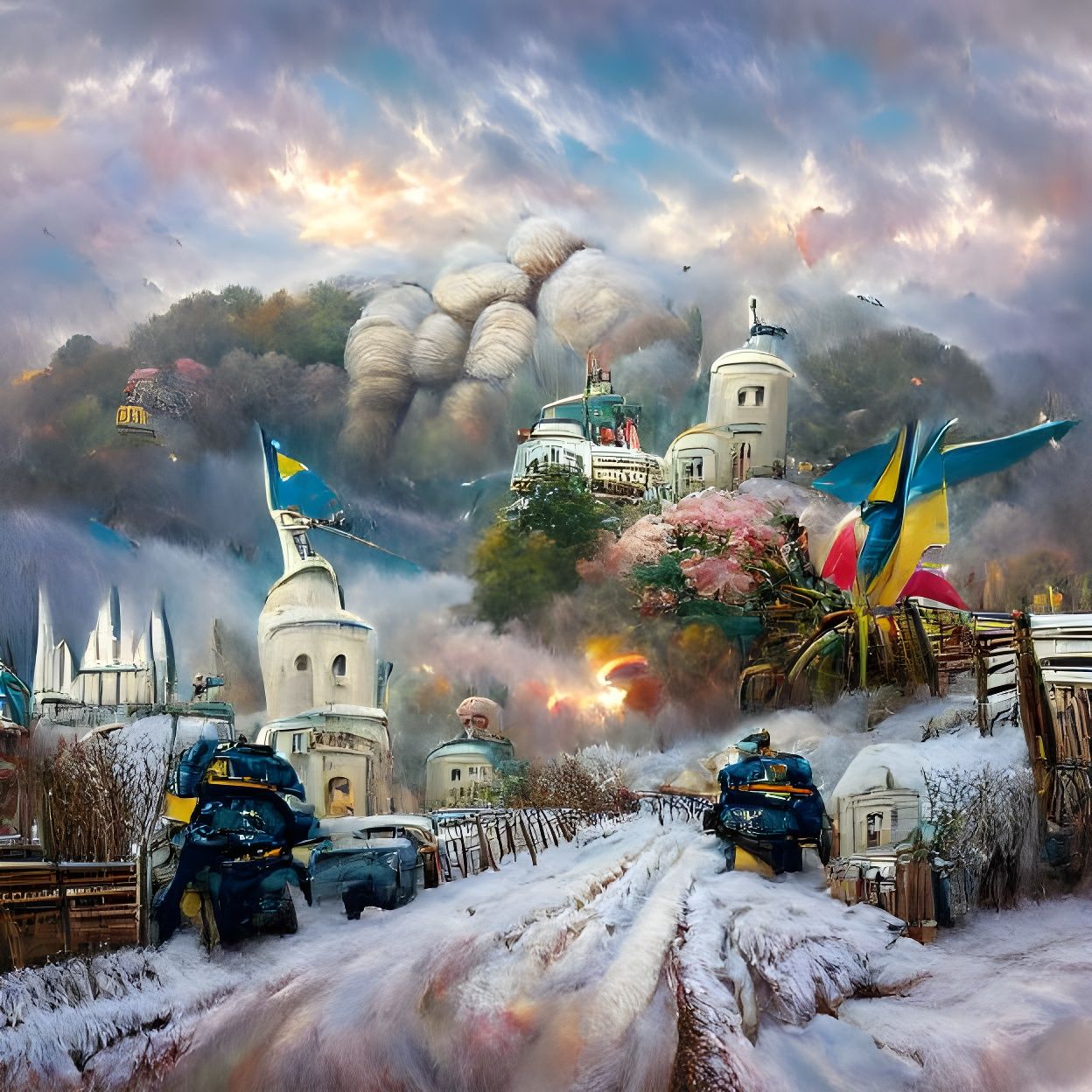 Cold war front - AI Generated Artwork - NightCafe Creator