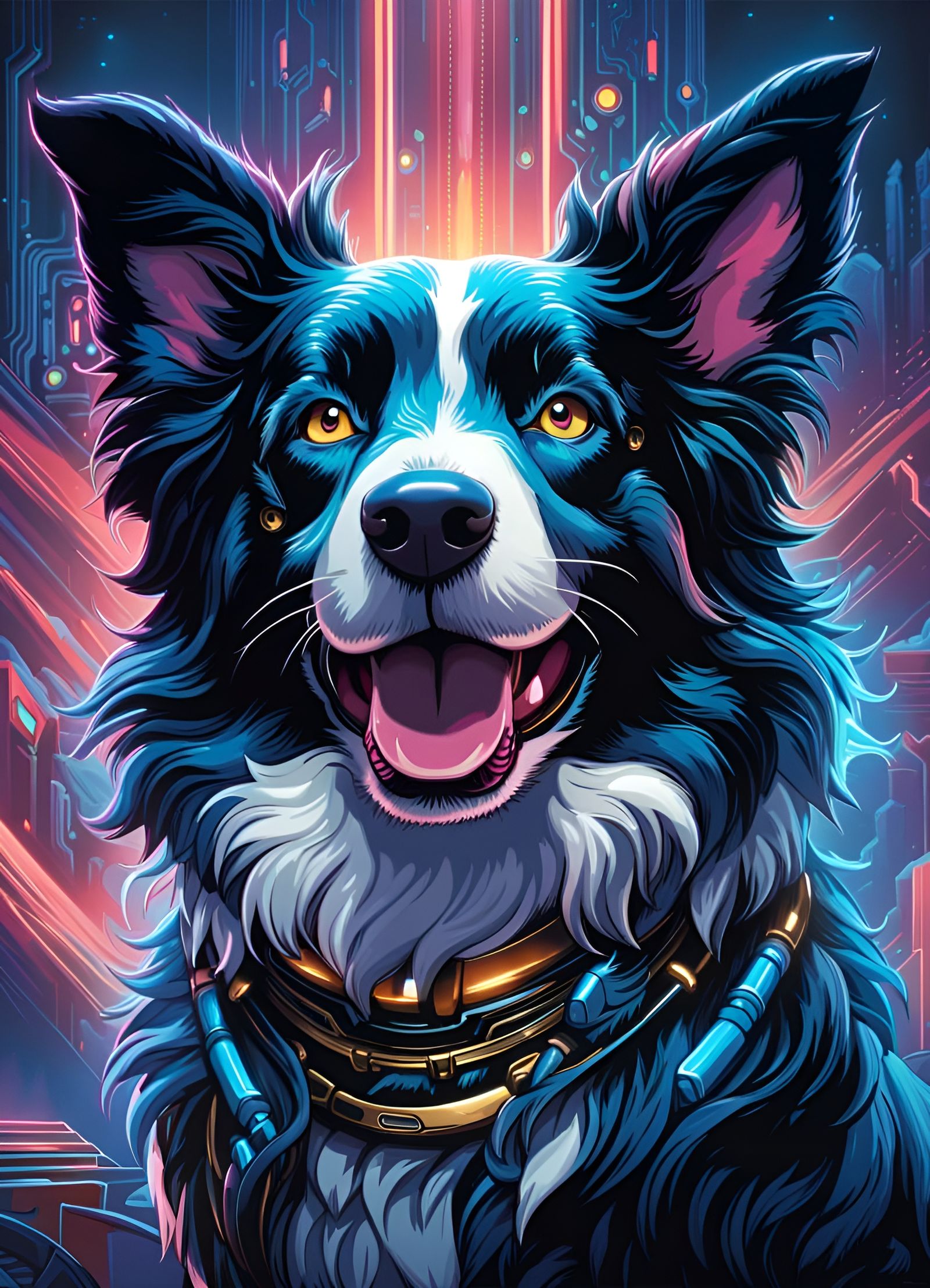 Cyber Pup - AI Generated Artwork - NightCafe Creator