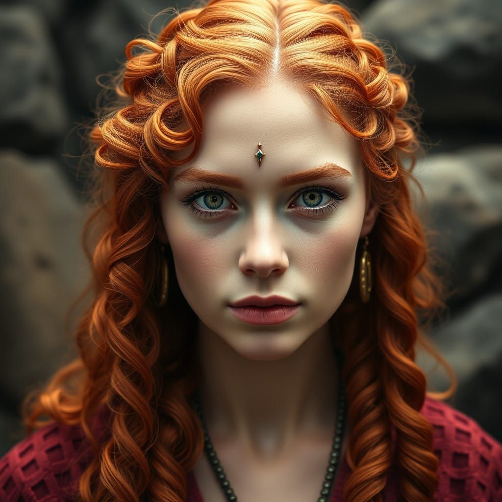 Historical Celtic Beauty in Hyperrealism - AI Art