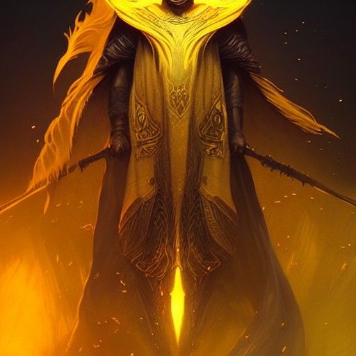 yellow wizard - AI Generated Artwork - NightCafe Creator