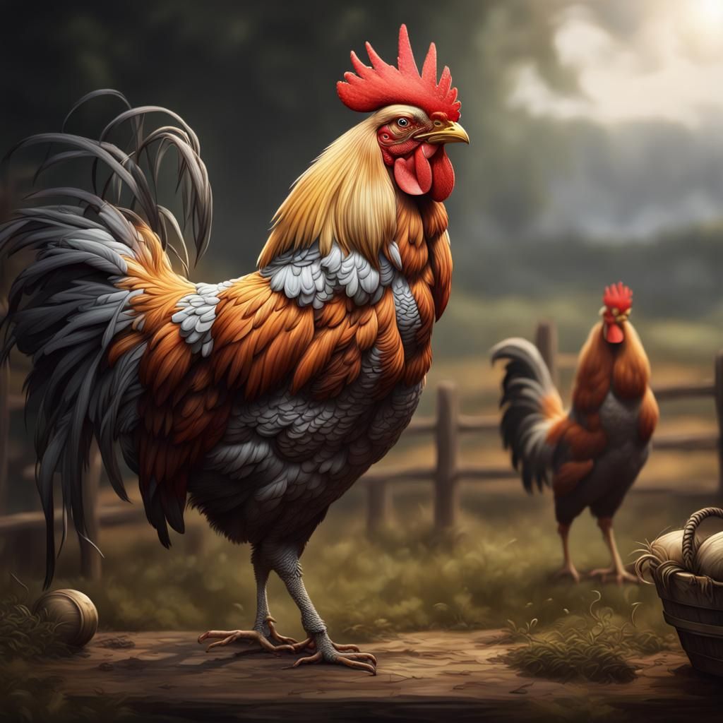Beautiful gaul rooster - AI Generated Artwork - NightCafe Creator
