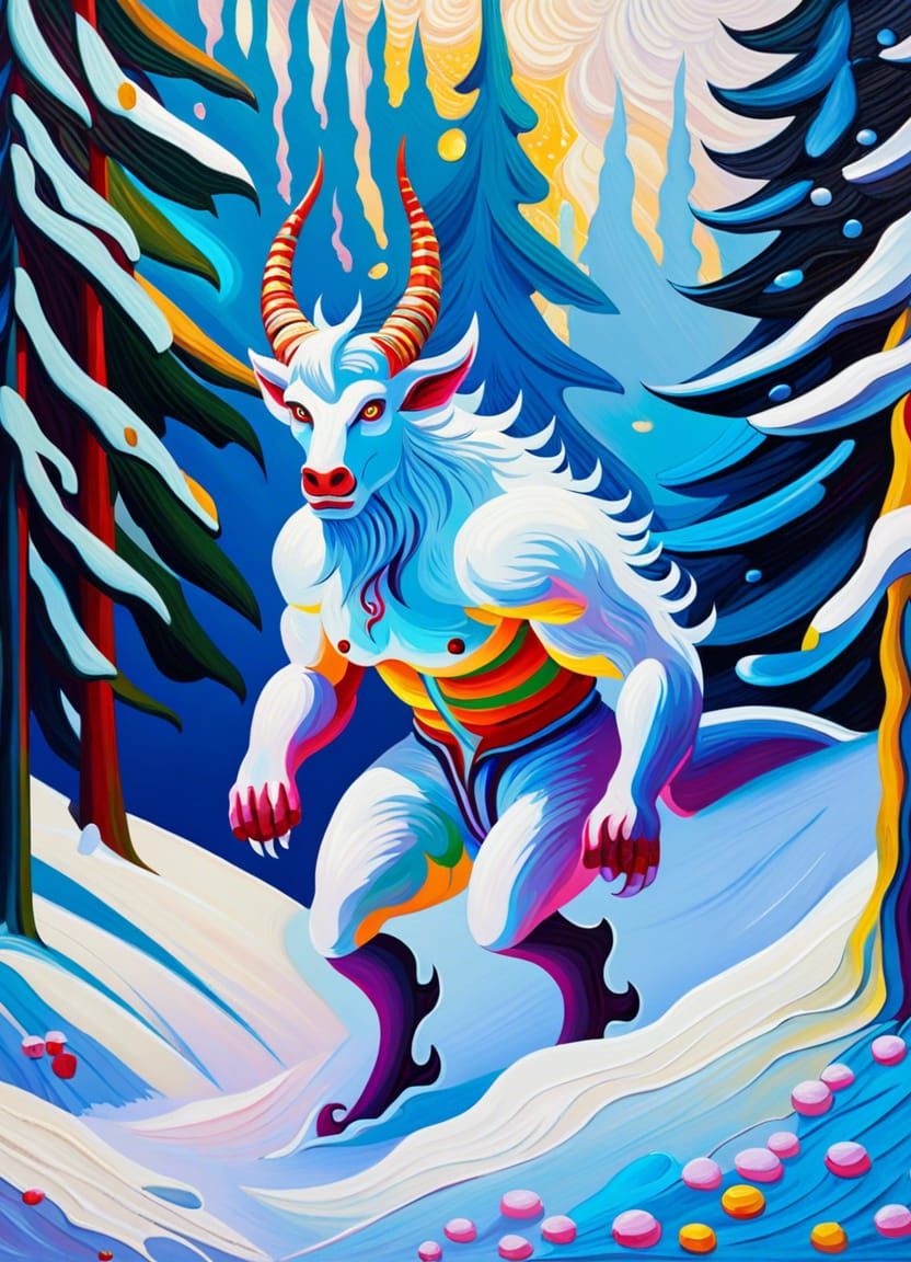 Snow Demon - AI Generated Artwork - NightCafe Creator