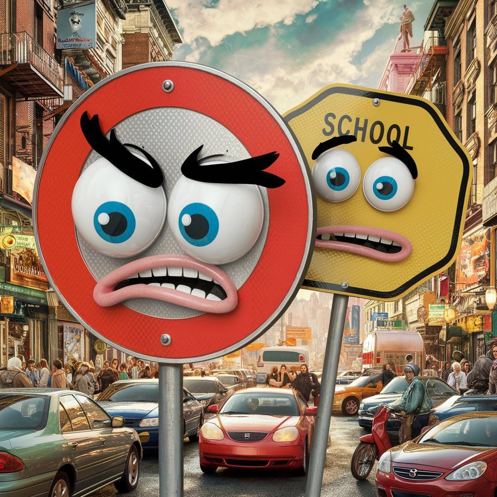 Speed Limit: WALK!! - AI Generated Artwork - NightCafe Creator