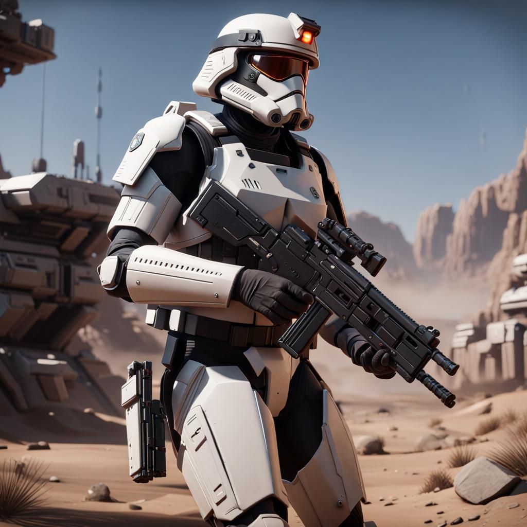 Imperial Tactical Recon Trooper - AI Generated Artwork - NightCafe Creator