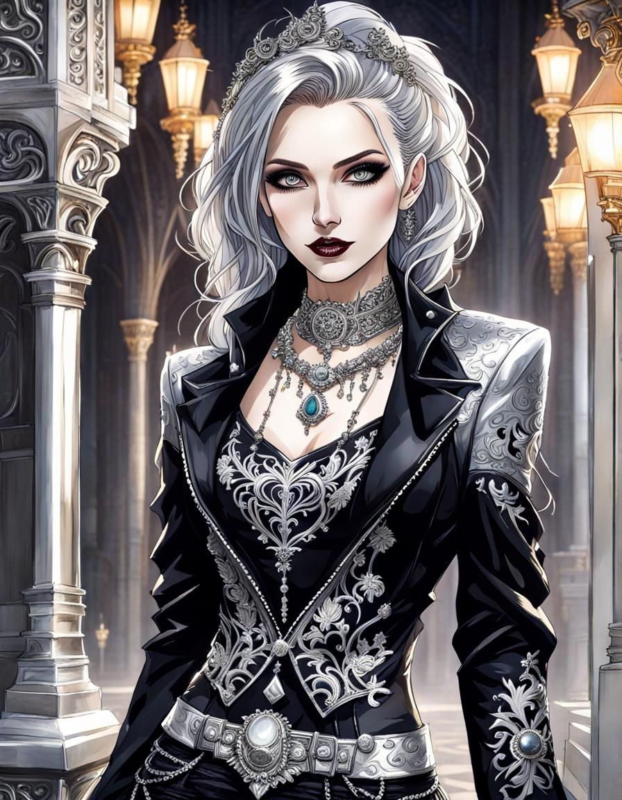 goth goddess - AI Generated Artwork - NightCafe Creator
