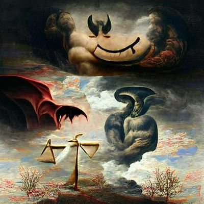 Good and Evil, The Paradox - AI Generated Artwork - NightCafe Creator