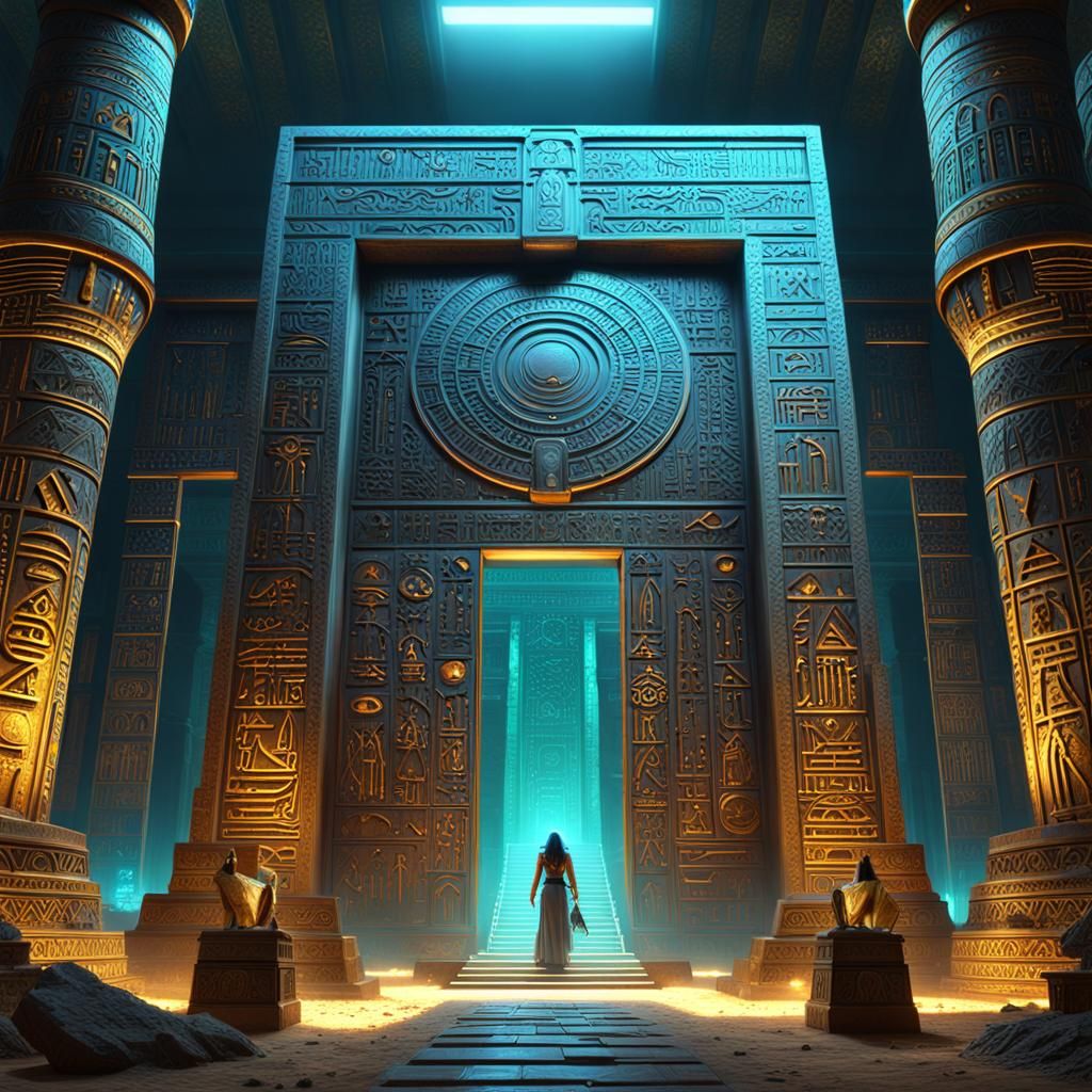 Ancient Egyptian technology portal - AI Generated Artwork - NightCafe ...