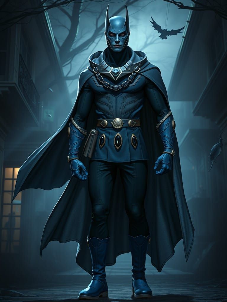 Iconic Justice League Hero Obsidian Stands Vigilan... - AI Art