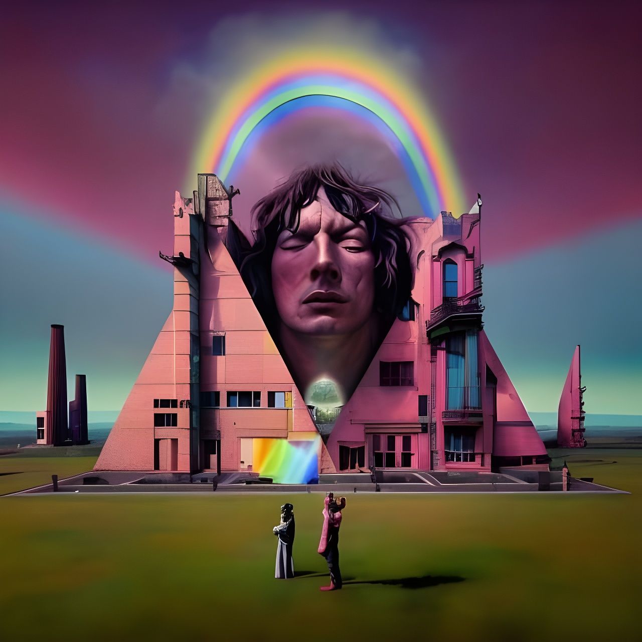 Rainbow Inspired by Pink Floyd - AI Generated Artwork - NightCafe Creator