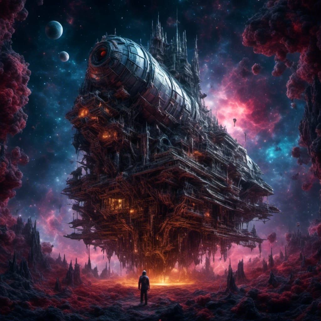 Spaceship - AI Generated Artwork - NightCafe Creator