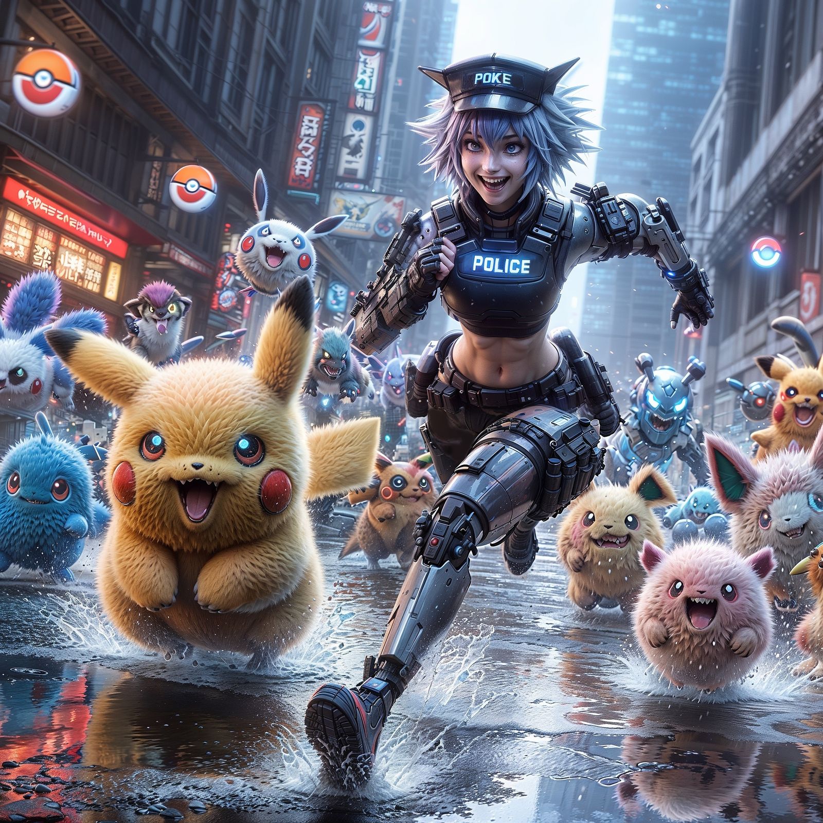 Poke Police - AI Generated Artwork - NightCafe Creator