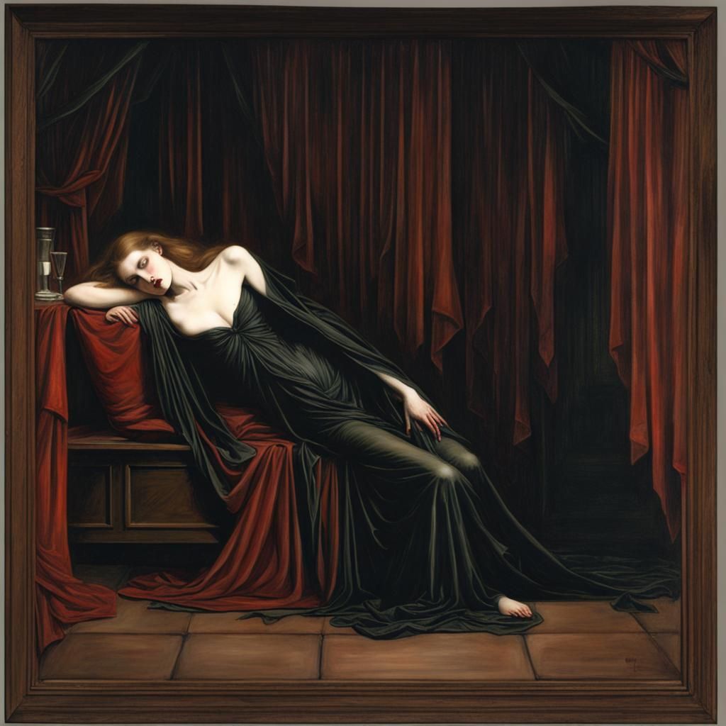 vampire art by Philip_Burne-Jones - AI Generated Artwork - NightCafe ...