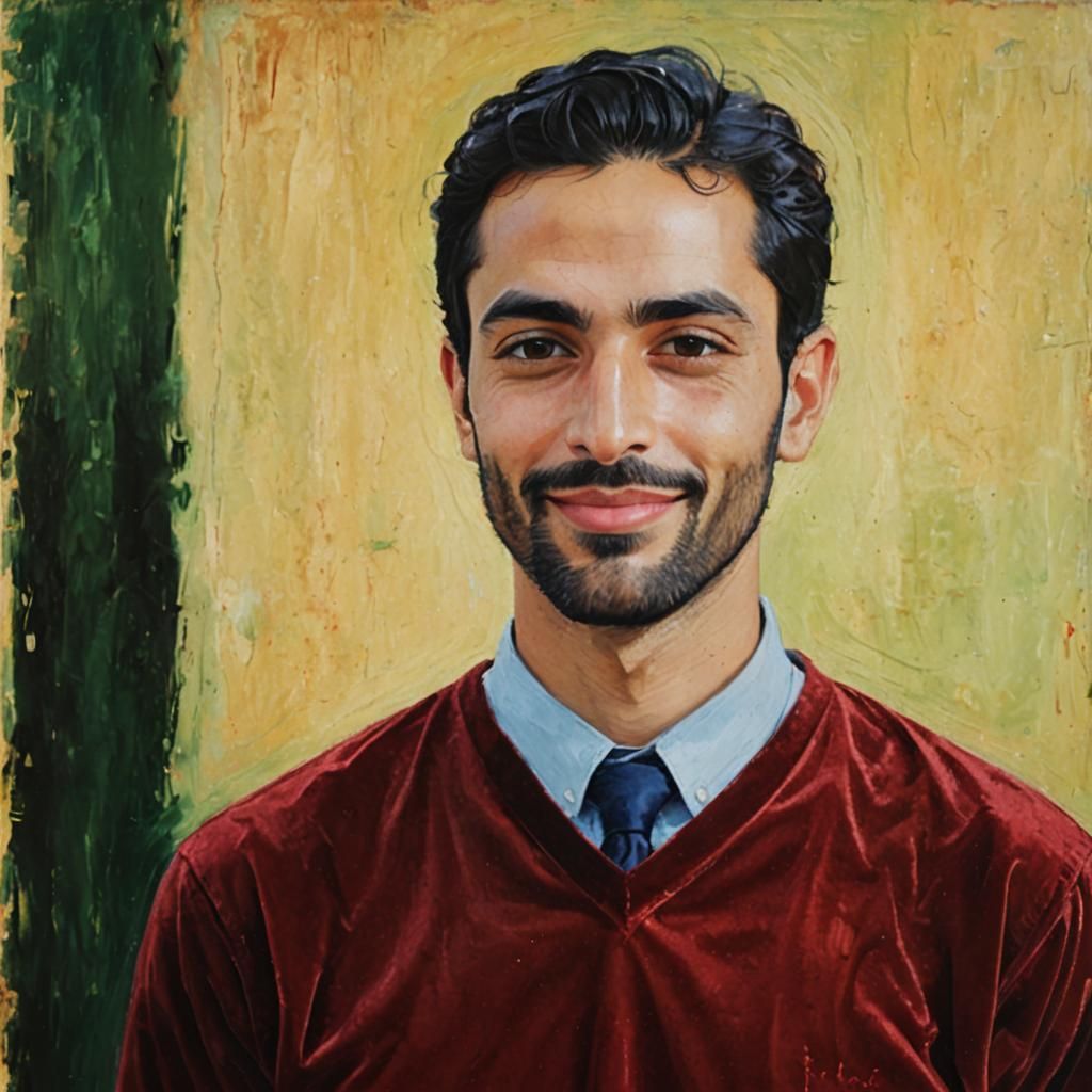 Jamil Az-Zahir, a handsome friendly young Syrian Arab student, wearing ...