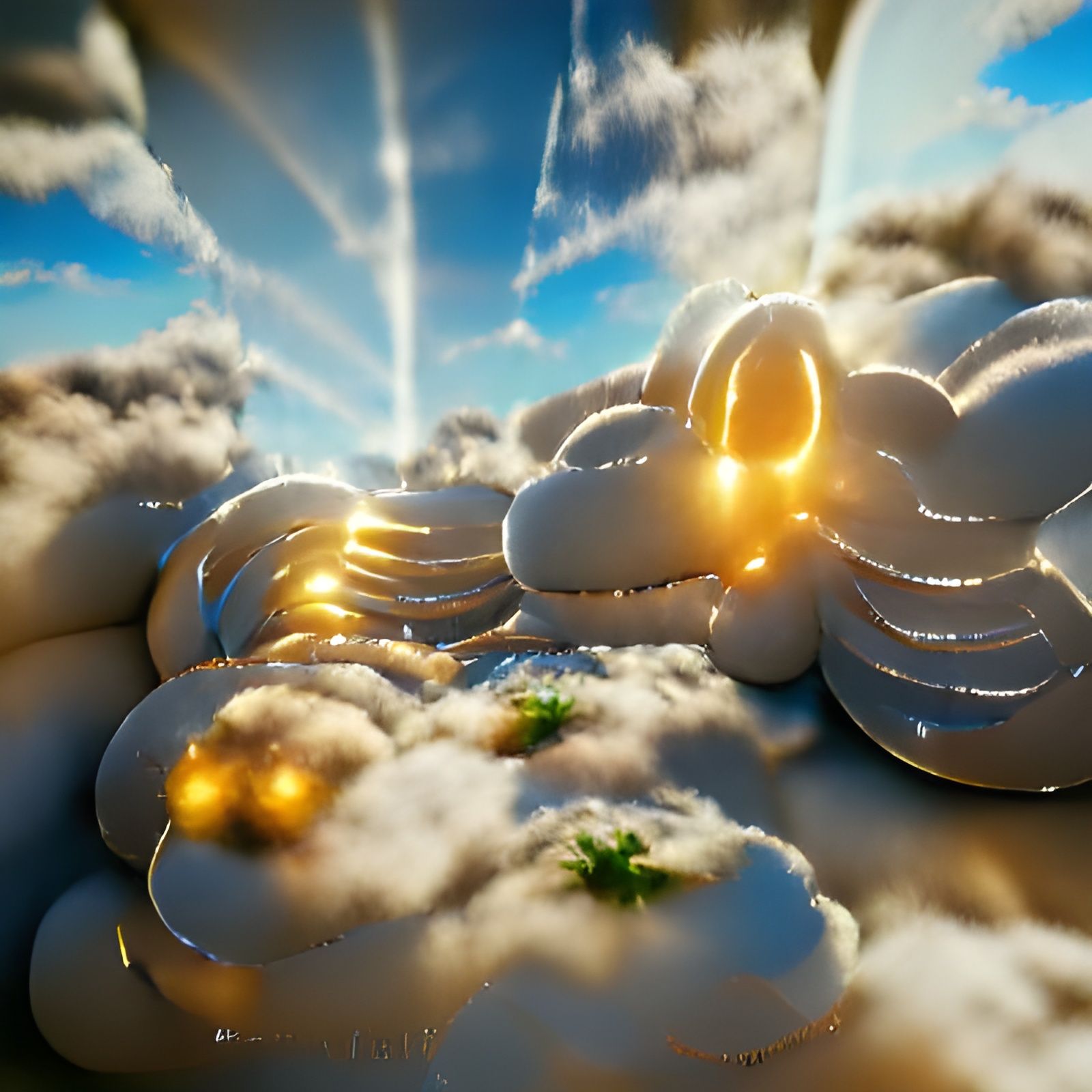 In the clouds - AI Generated Artwork - NightCafe Creator