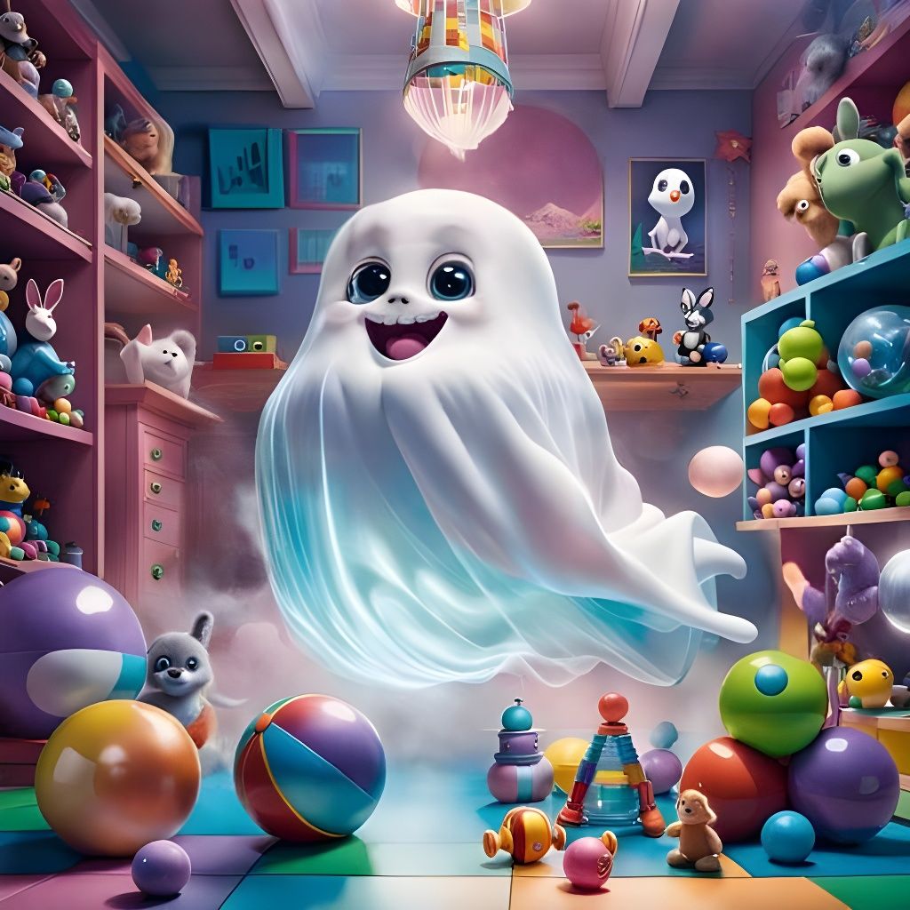 Lil'ghost wants to play - AI Generated Artwork - NightCafe Creator
