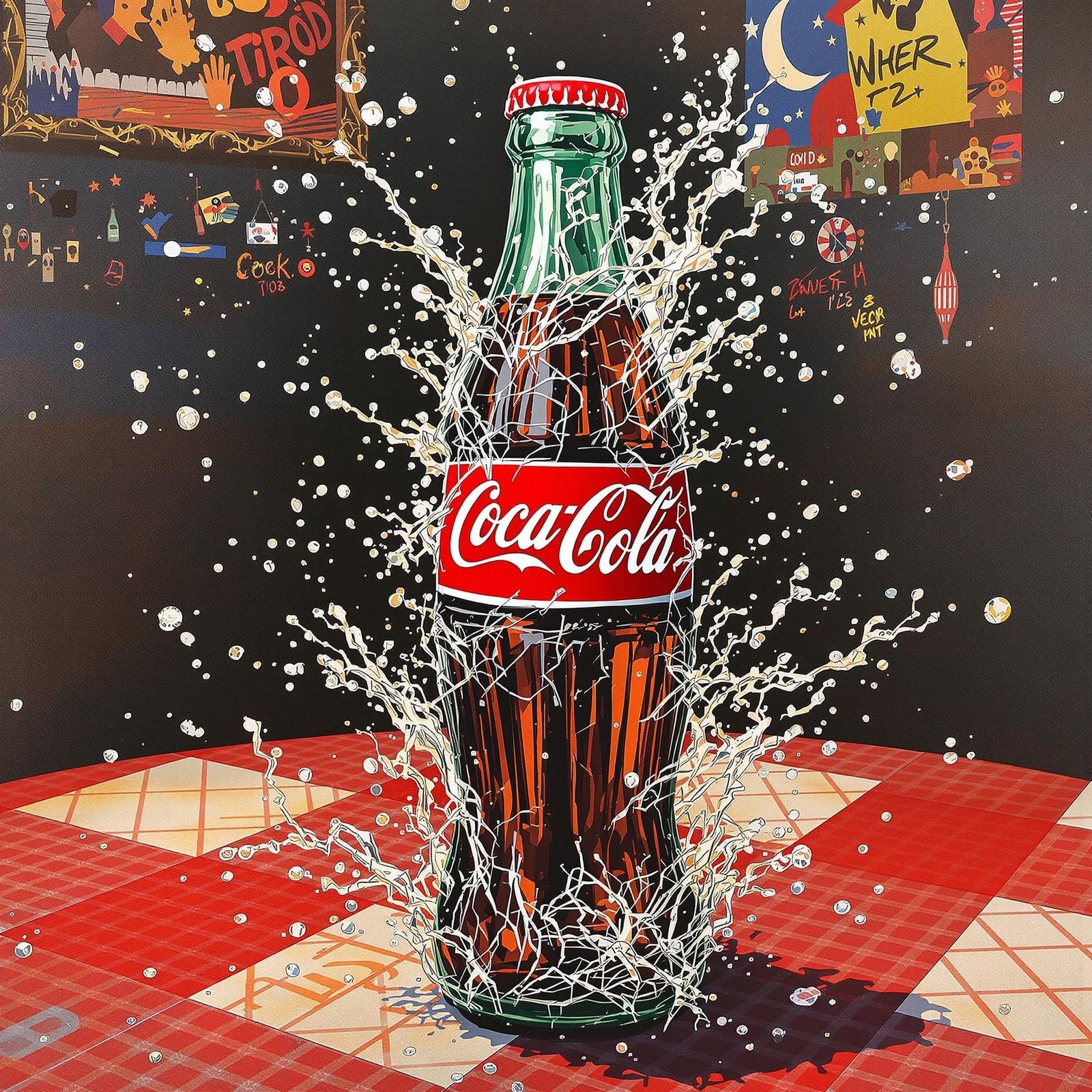 1950’s Coke cola soda bottle, status symbol