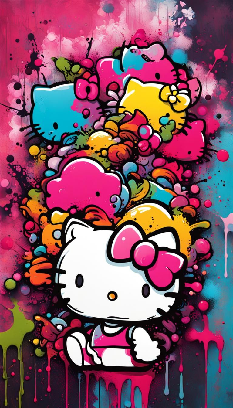 Hello Kitty Wallpaper - AI Generated Artwork - NightCafe Creator