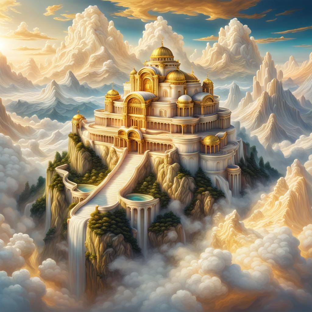 Mount Olympus - AI Generated Artwork - NightCafe Creator