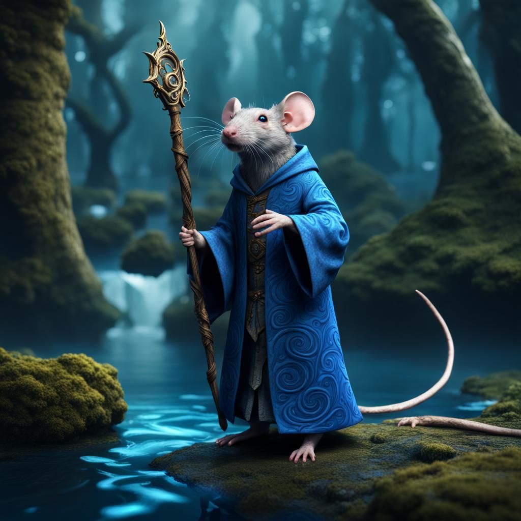 Water wizard rat - AI Generated Artwork - NightCafe Creator