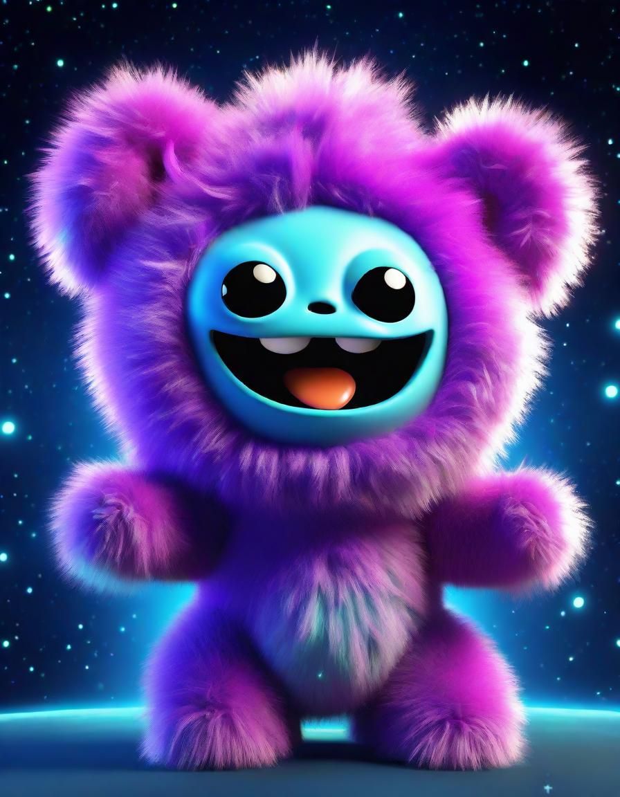 Fuzzy Monster - AI Generated Artwork - NightCafe Creator