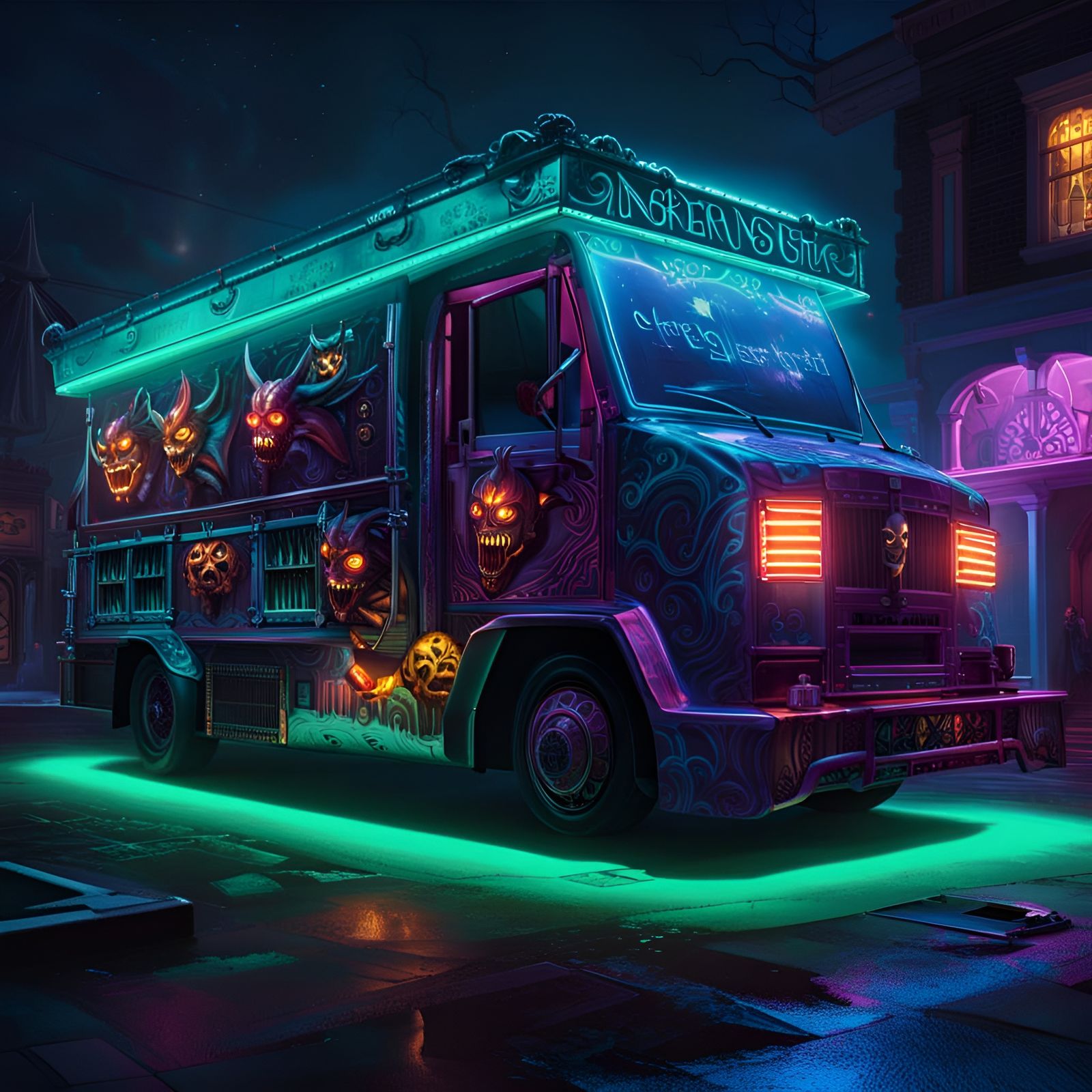 Demon Van - AI Generated Artwork - NightCafe Creator