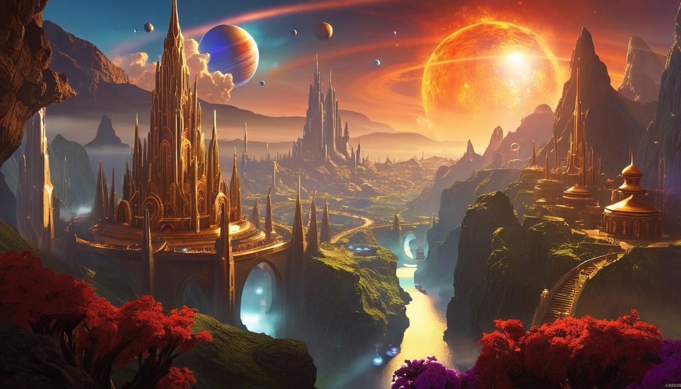 Fantasy World - AI Generated Artwork - NightCafe Creator