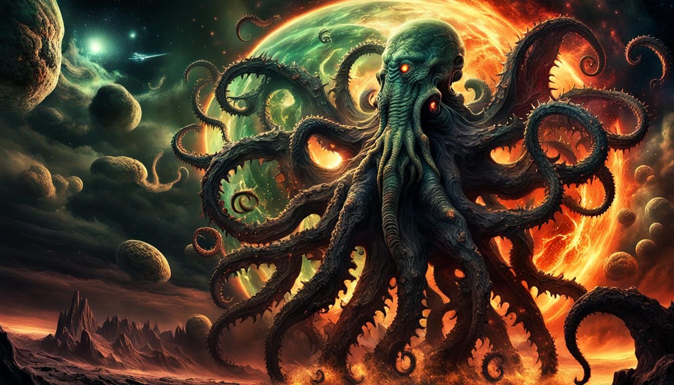 Lovecraftian Entity - AI Generated Artwork - NightCafe Creator