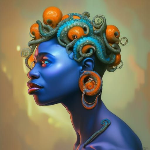 Octopus goddess - AI Generated Artwork - NightCafe Creator