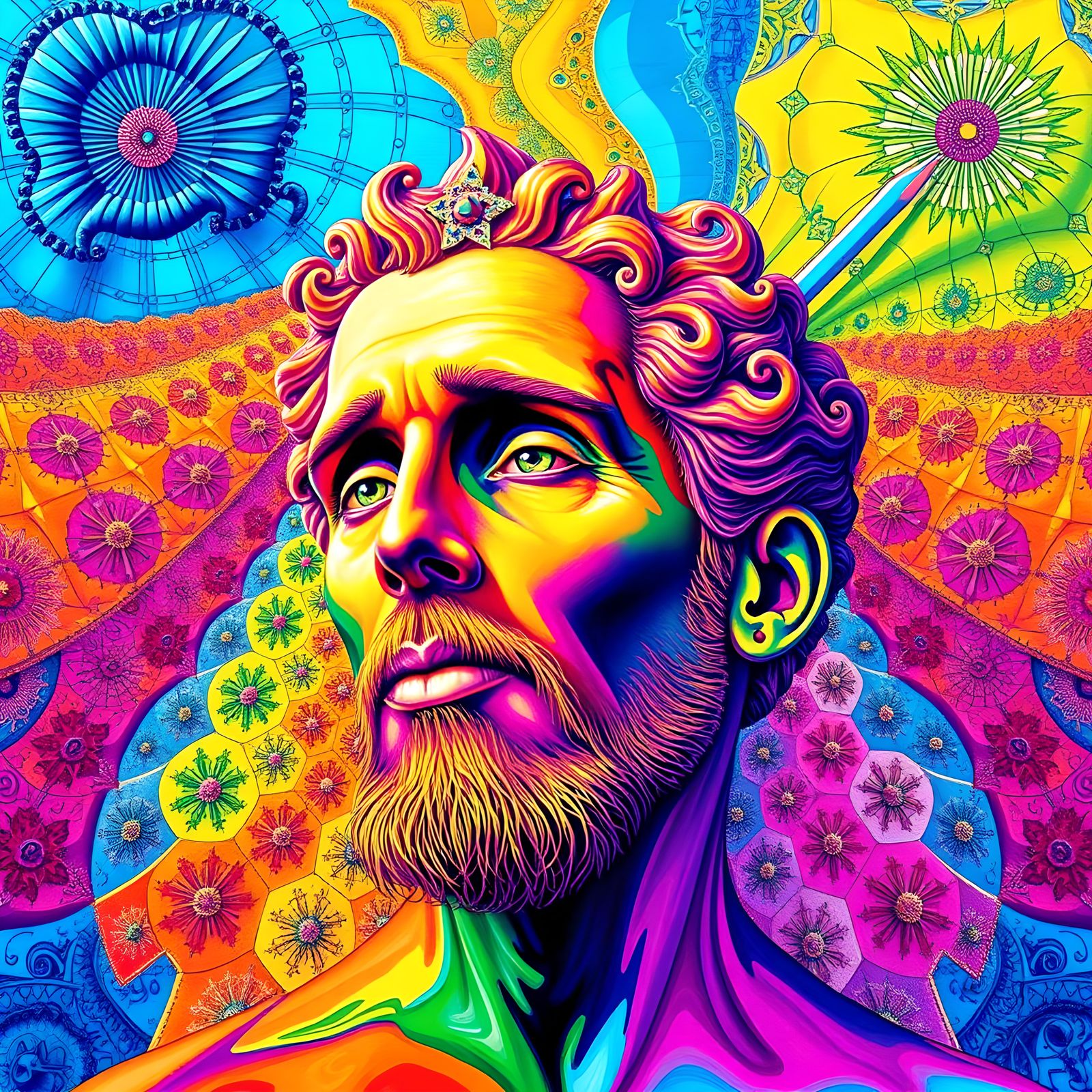 Psychedelic Dreamer for ChromaDepth 3D Glasses