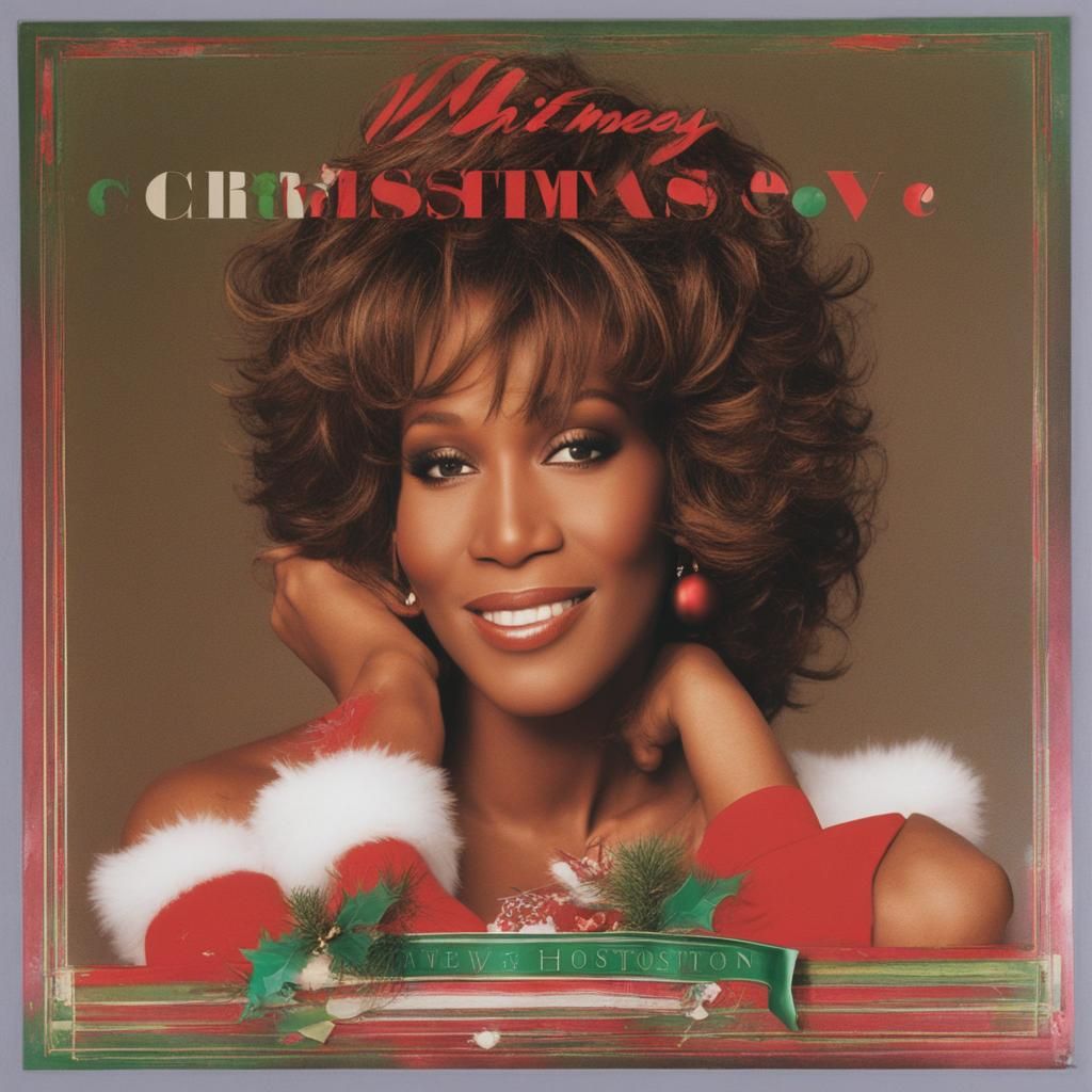Rare Record Cover: Whitney Houston Christmas Eve - AI Generated Artwork ...