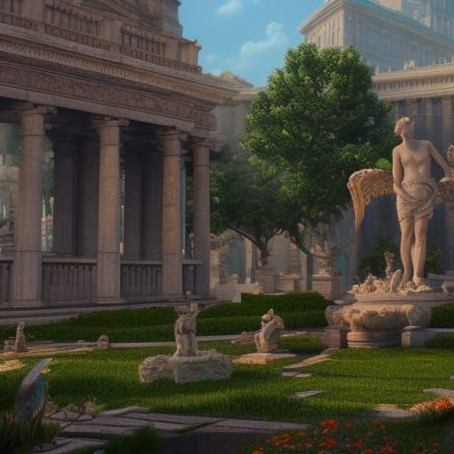 Roman statues - AI Generated Artwork - NightCafe Creator