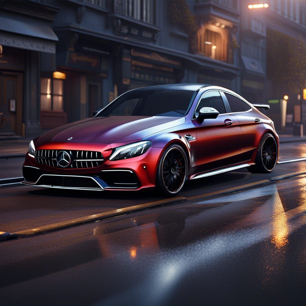 mercedes c63 amg - AI Generated Artwork - NightCafe Creator