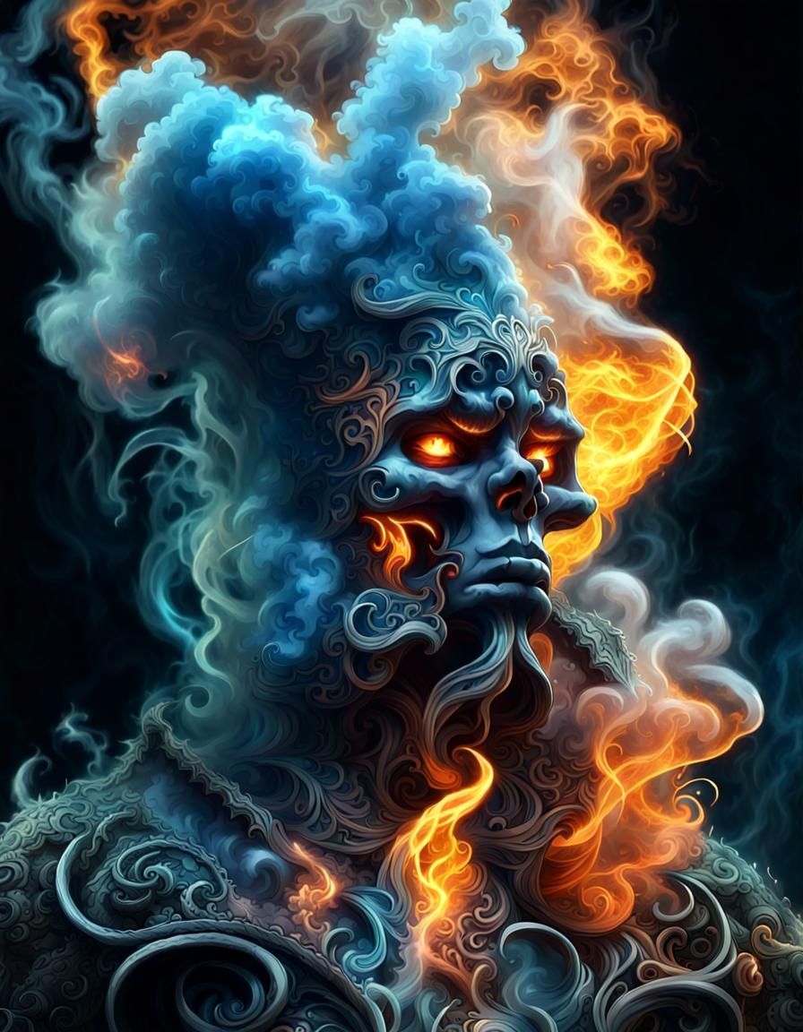 Smoke elemental - AI Generated Artwork - NightCafe Creator