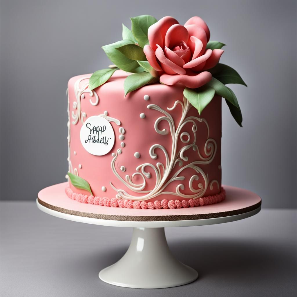 super realistic cake and giftProfessional photography, - AI Generated ...