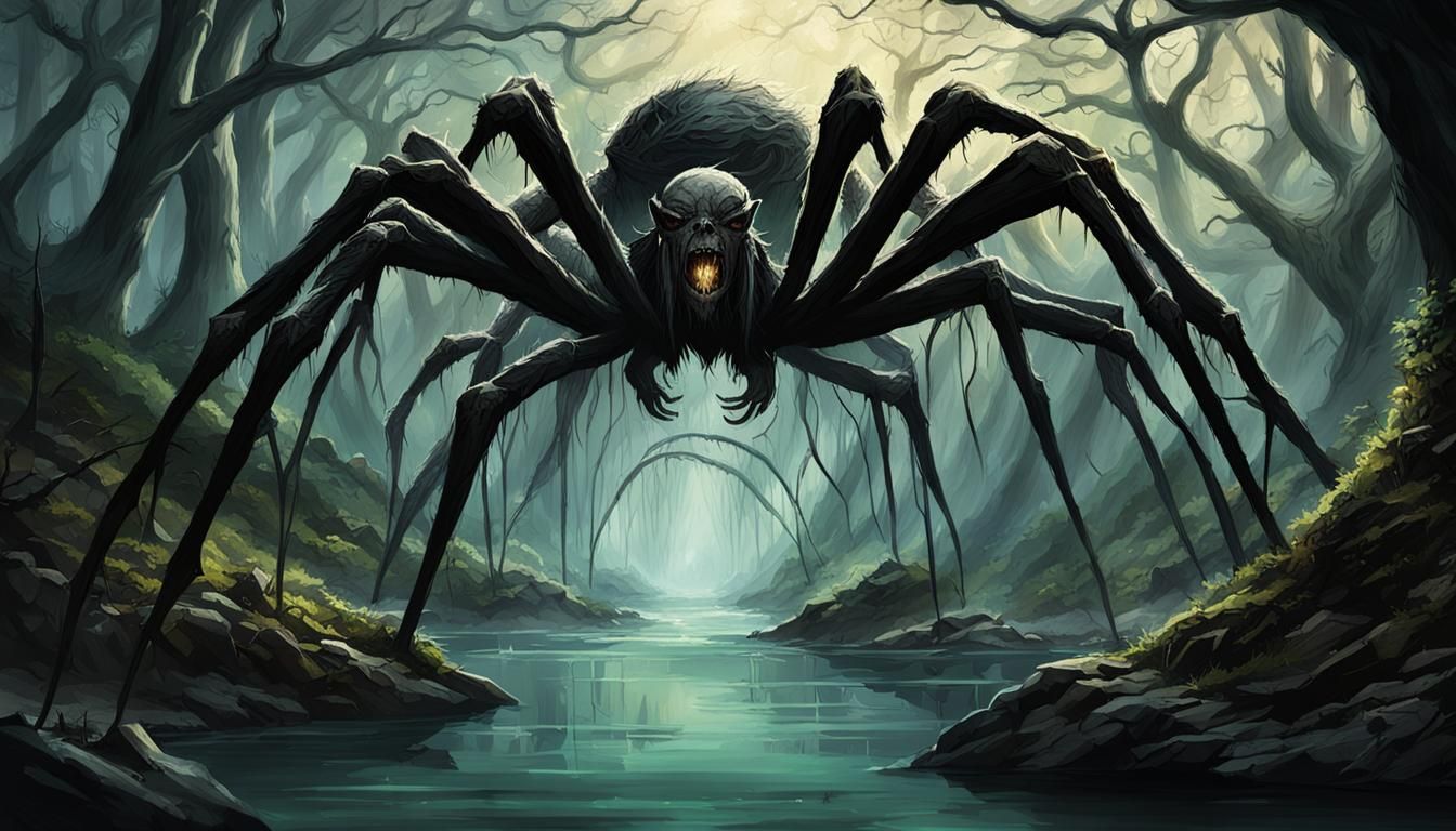 Giant Spiders of Mirkwood Forest - AI Generated Artwork - NightCafe Creator