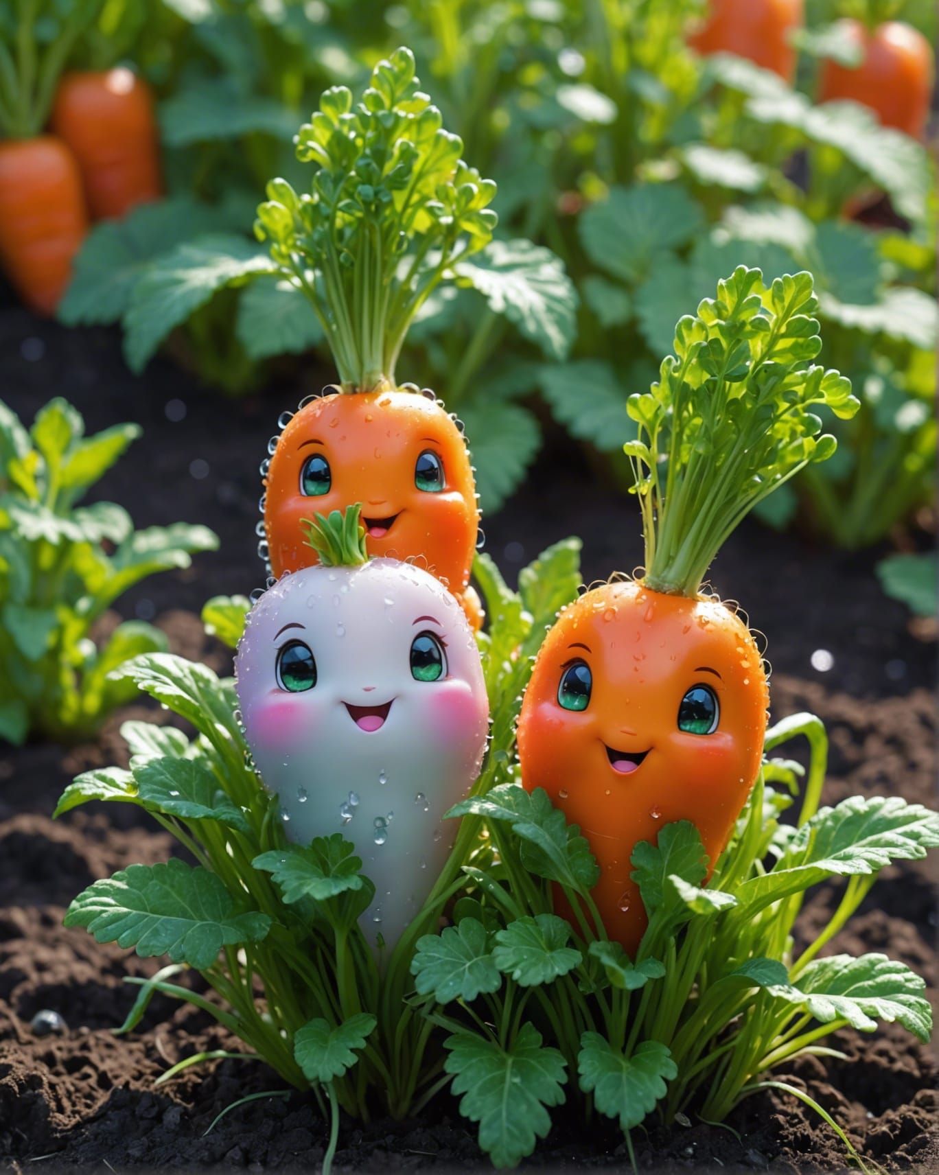 Chibi Carrots - AI Generated Artwork - NightCafe Creator